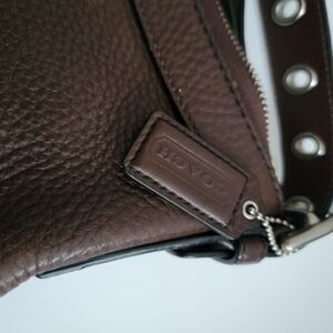 Coach | Bags | Coach Vintage Felicia Dark Brown Pebble Leather ...